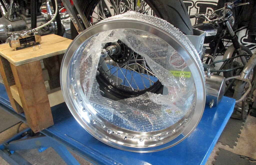 New rims for the new build - The Workshop - Triumph Motorcycle Forum