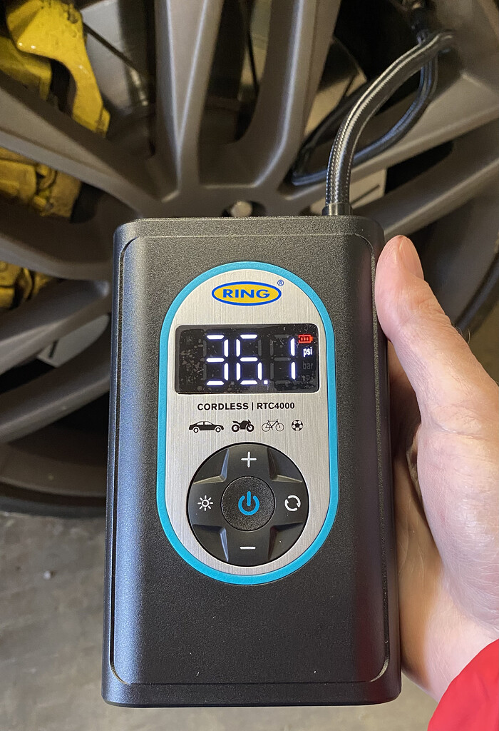 Ring RTC4000 Cordless Tyre Inflator - Other kit - Triumph Motorcycle Forum