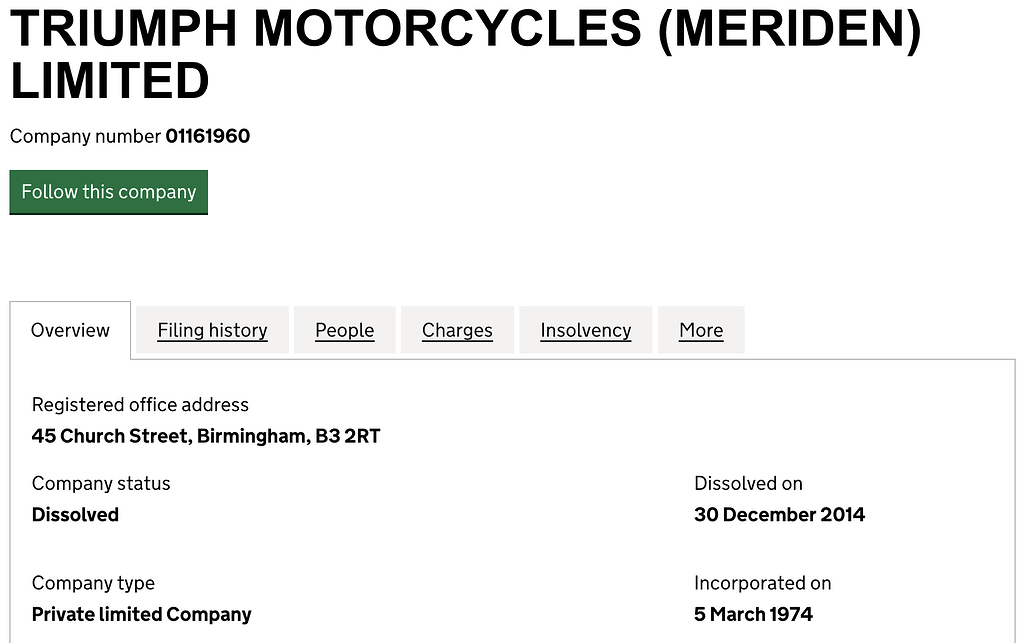 5 March - Meriden Triumph Incorporated - On This Day - Triumph ...
